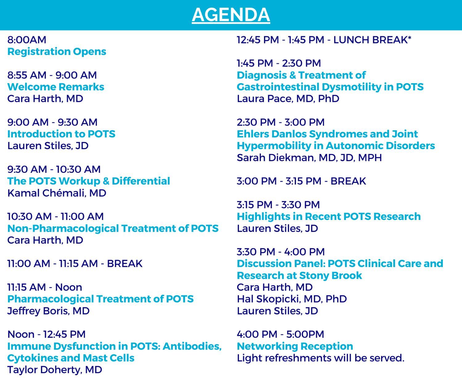 CME Course on POTS - April 26, 2025